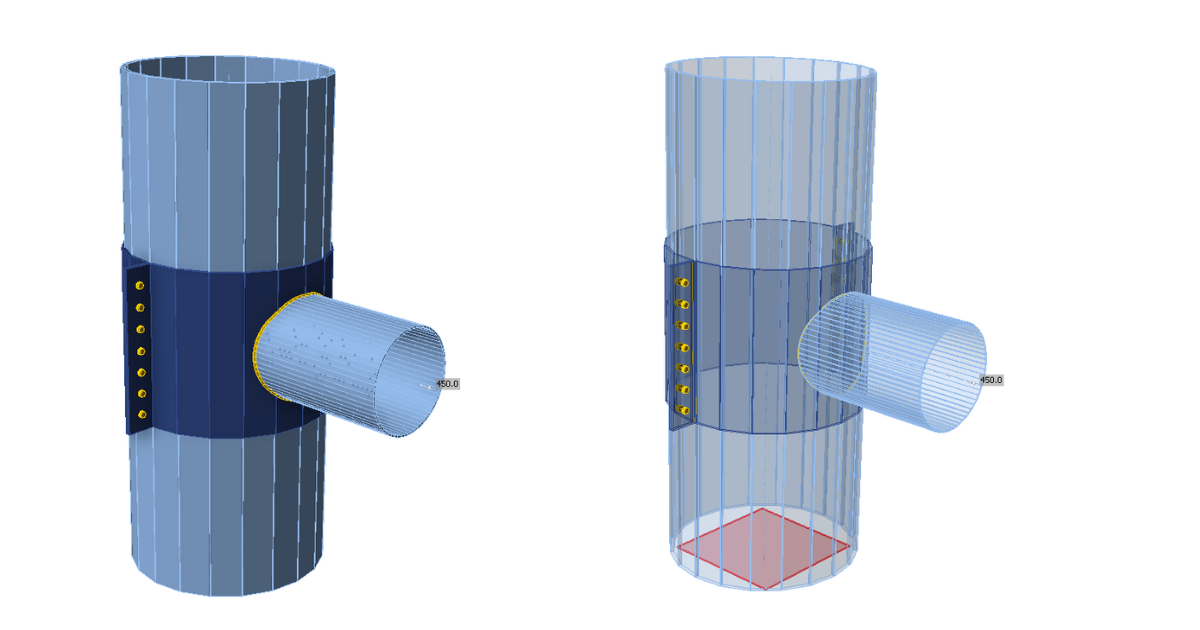 Offshore clamp connection | IDEA StatiCa